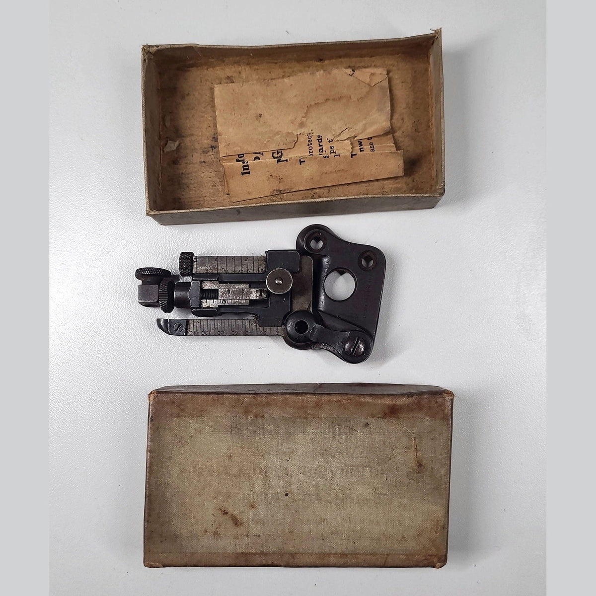 303 no1 rear bisley sight in box– Lets Talk Militaria UK